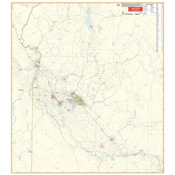 Boise, ID & Vicinity Wall Map – Keith Map Service, Inc.