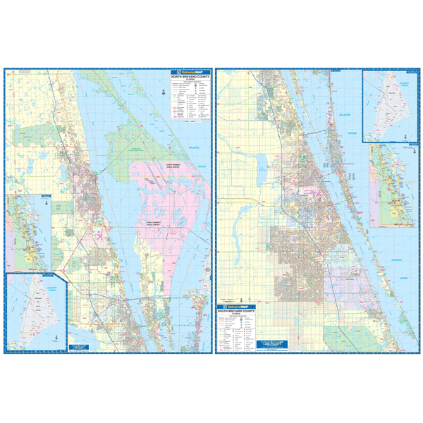 Brevard County, FL Wall Map – Keith Map Service, Inc.