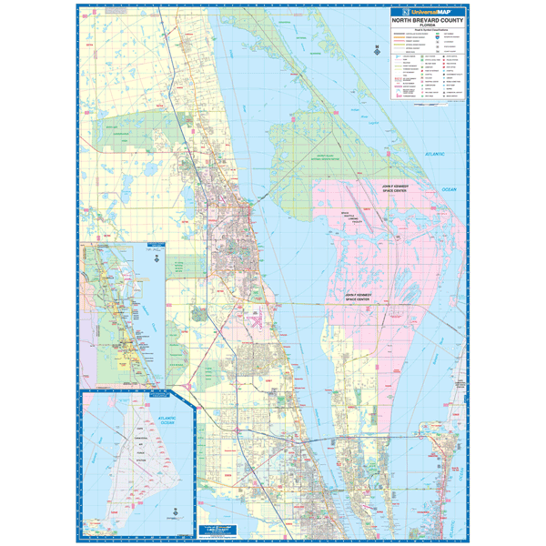Brevard County, FL North Wall Map – Keith Map Service, Inc.