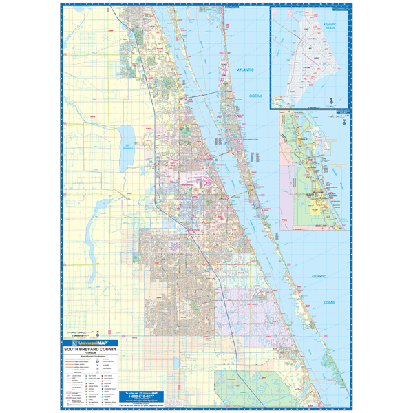 Brevard County, FL South Wall Map – Keith Map Service, Inc.
