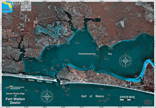 Mapa De Destin, Florida Destin Harbor, Florida 3D Custom Wood Map