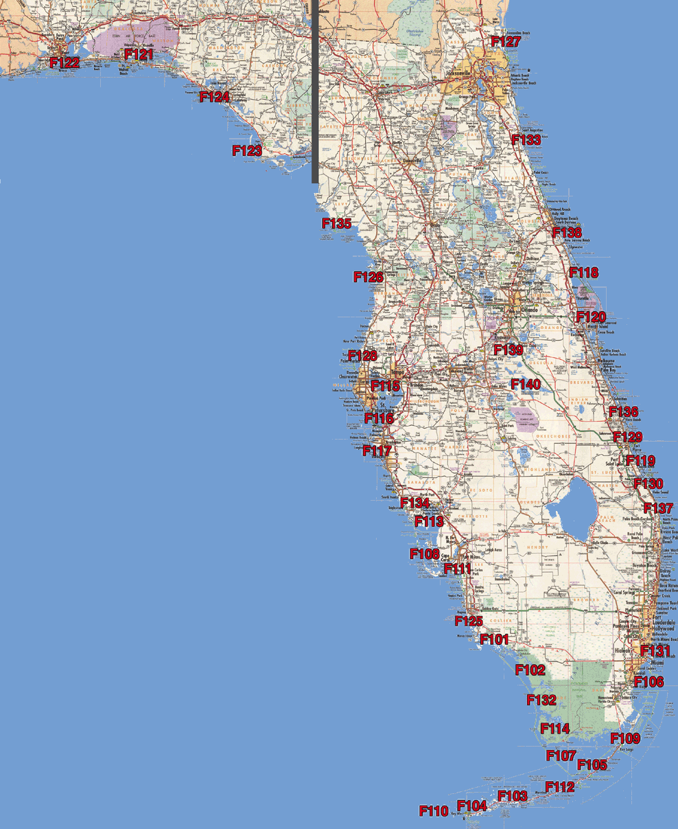 Florida Fishing Map
