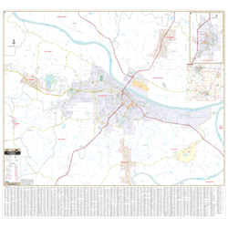 Jefferson City & Fulton County, MO Wall Map – Keith Map Service, Inc.