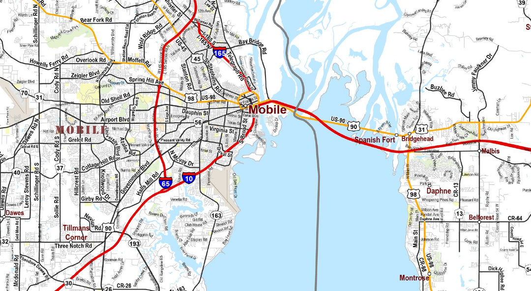 Baldwin County Map