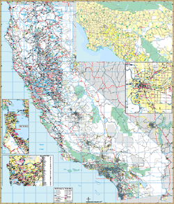 California Wall Map with ZIP Codes – Keith Map Service, Inc.