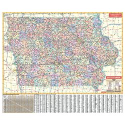 Iowa Wall Map – Keith Map Service, Inc.
