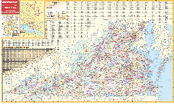 Virginia Wall Map – Keith Map Service, Inc.