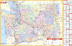 Washington Wall Map – Keith Map Service, Inc.