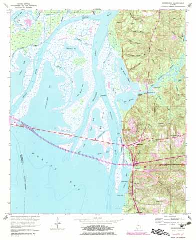 Bridgehead AL Topo Map 7.5 Min – Keith Map Service, Inc.
