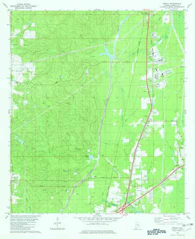 Creola AL Topo Map 7.5 Min – Keith Map Service, Inc.