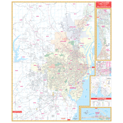 Mobile AL Wall Map 5th Edition – Keith Map Service, Inc.